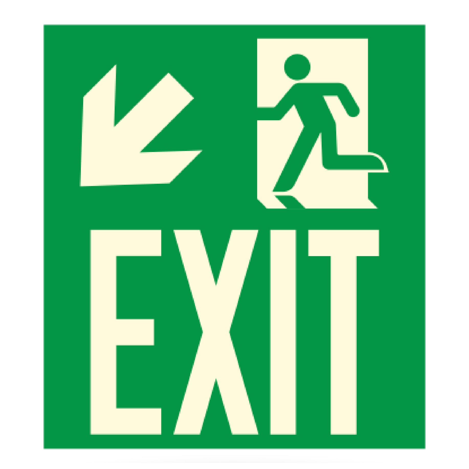 Photoluminescent Directional Exit Sign – Vivid Print Services